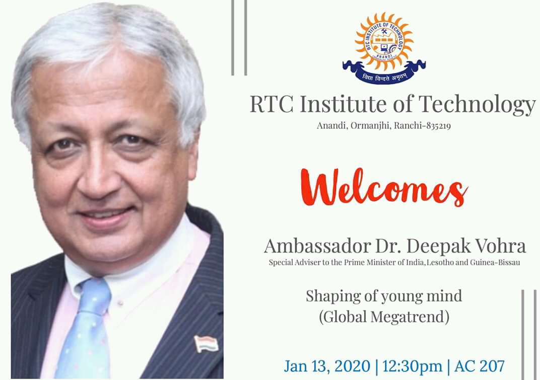Talk on “Shaping of Young Mind” by Ambassador Dr. Deepak Vohra, Special Adviser to the Prime ...