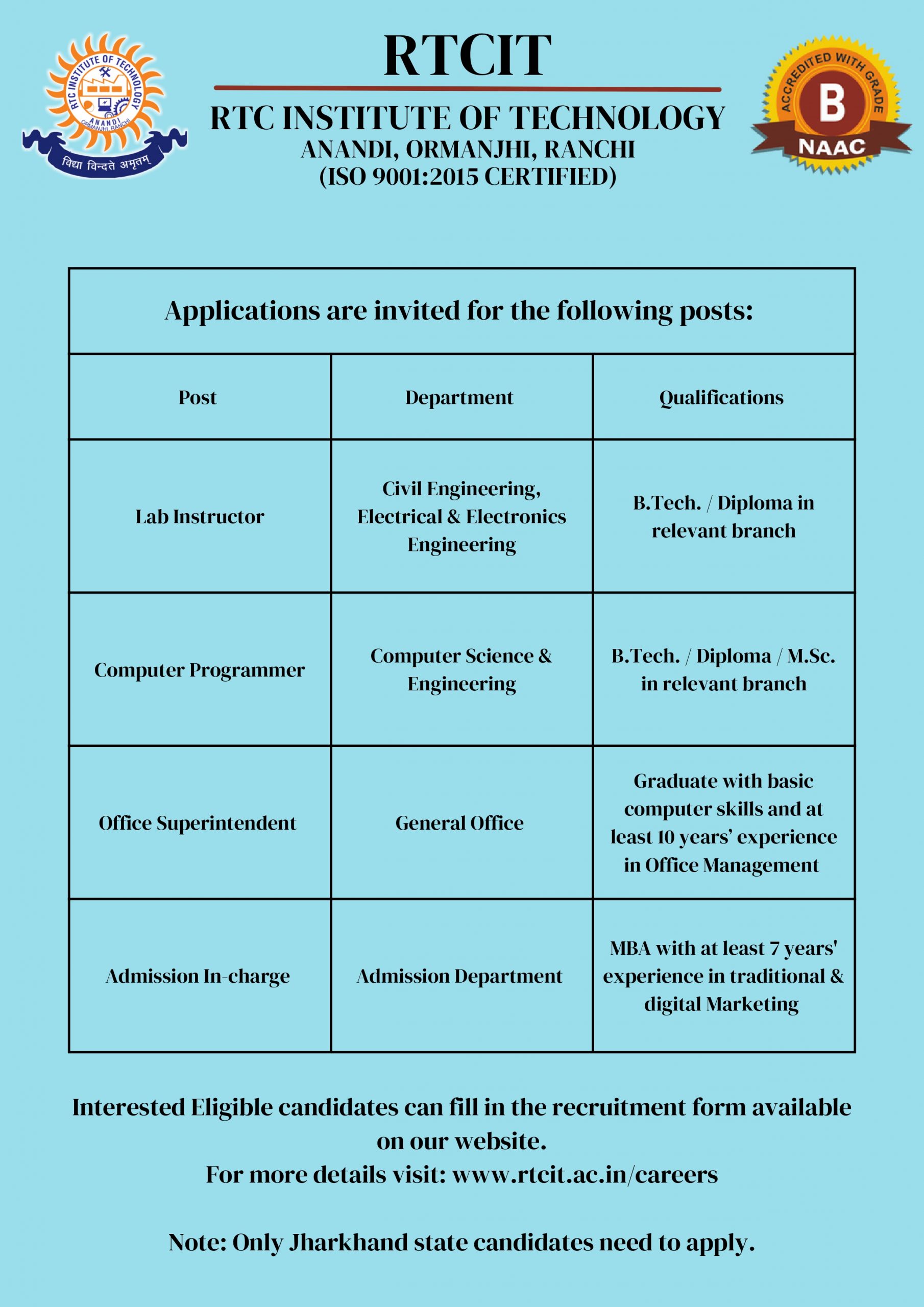 Careers – RTC Institute of Technology
